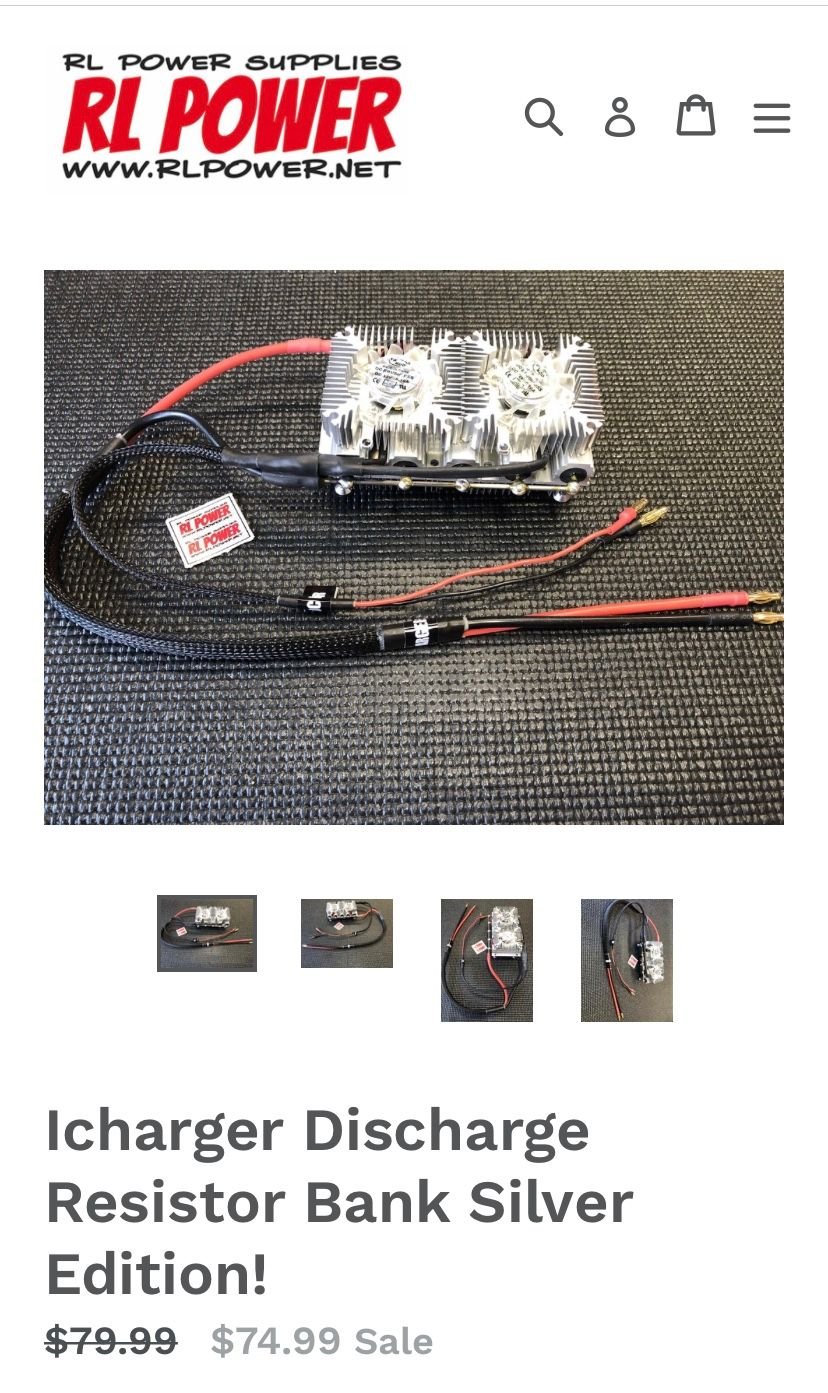 RL Power Icharger Discharge Resistor Bank Silver Edition! - R/C Tech Forums