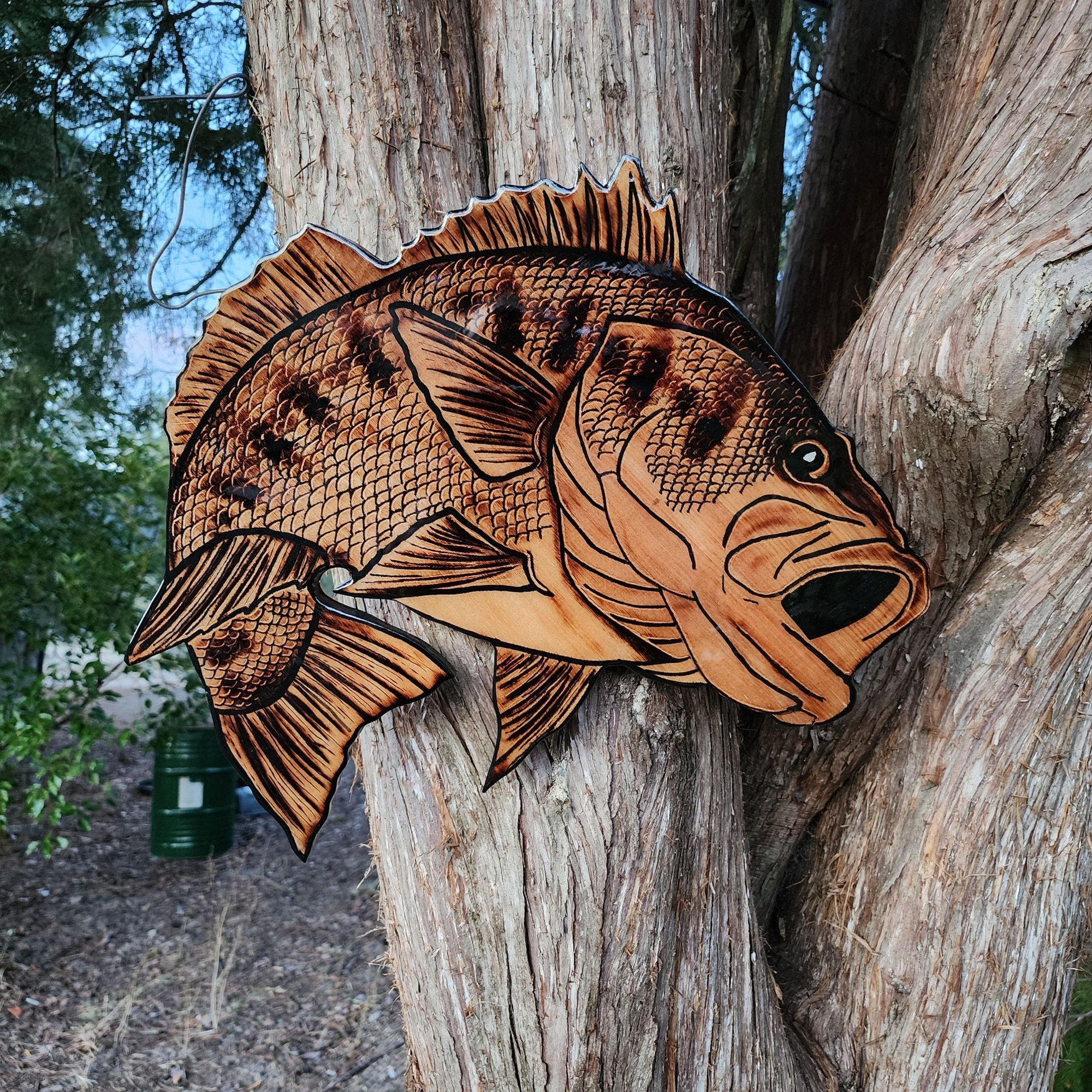 Wood Burning Fish